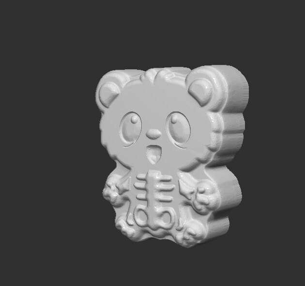 Skeleton Bear STL File for 3d Printing - Laser CNC Router - 3D ...