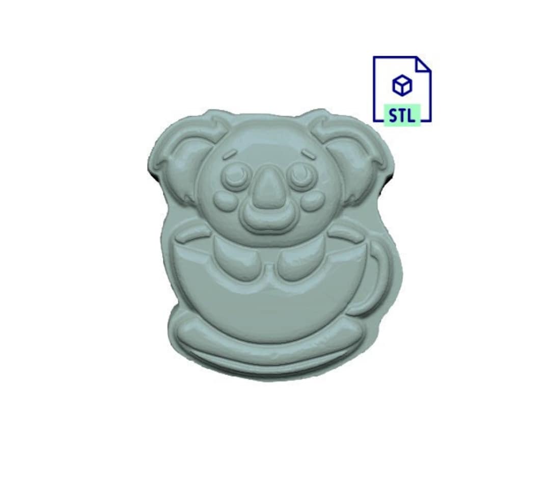 Koala Tea STL File for 3d Printing - Laser CNC Router - 3D Printable ...