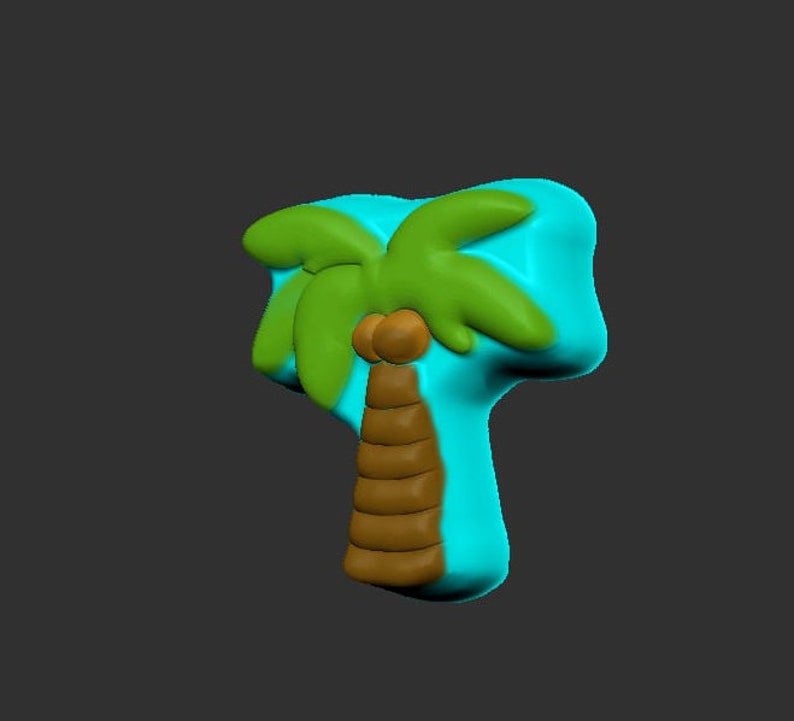 Palm Tree STL File for 3d Printing - Laser CNC Router - 3D Printable ...