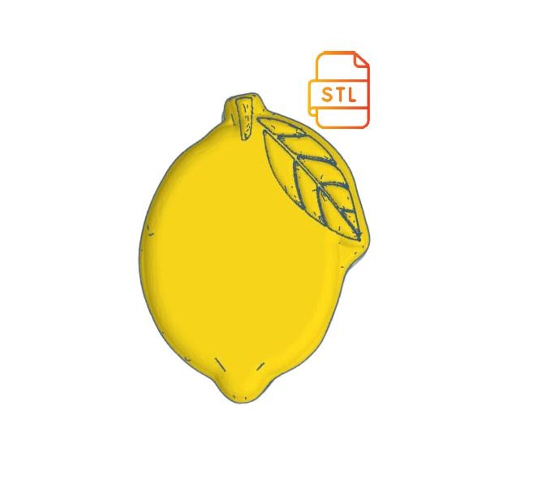 Plain Lemon STL File for 3d Printing - Laser CNC Router - 3D Printable ...