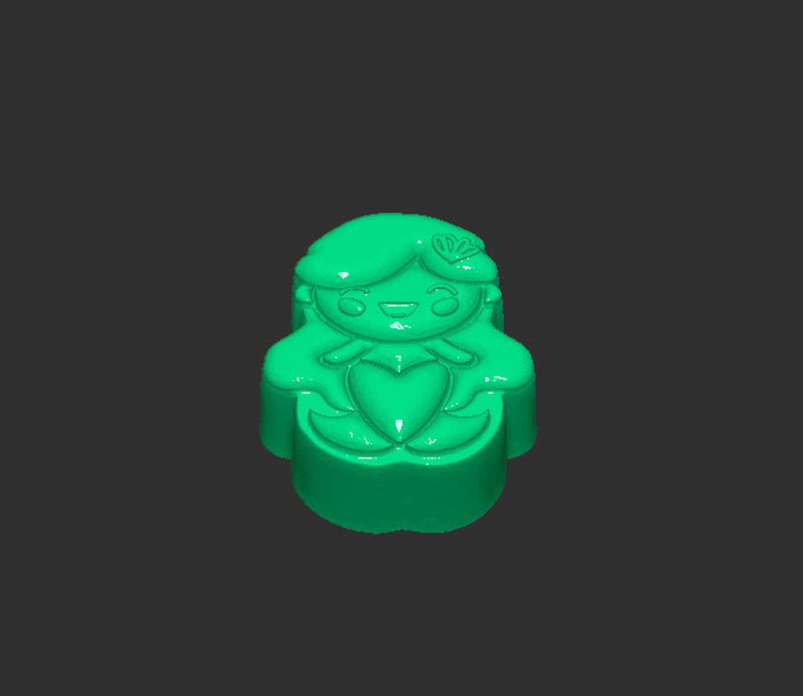 Cute Little Mermaid STL File for 3d Printing - Laser CNC Router - 3D ...