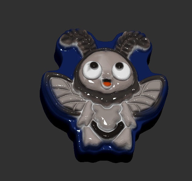 Kawaii Mothman Stl File For 3d Printing Laser Cnc Router 3d Printable Model Stl Download Vacuum
