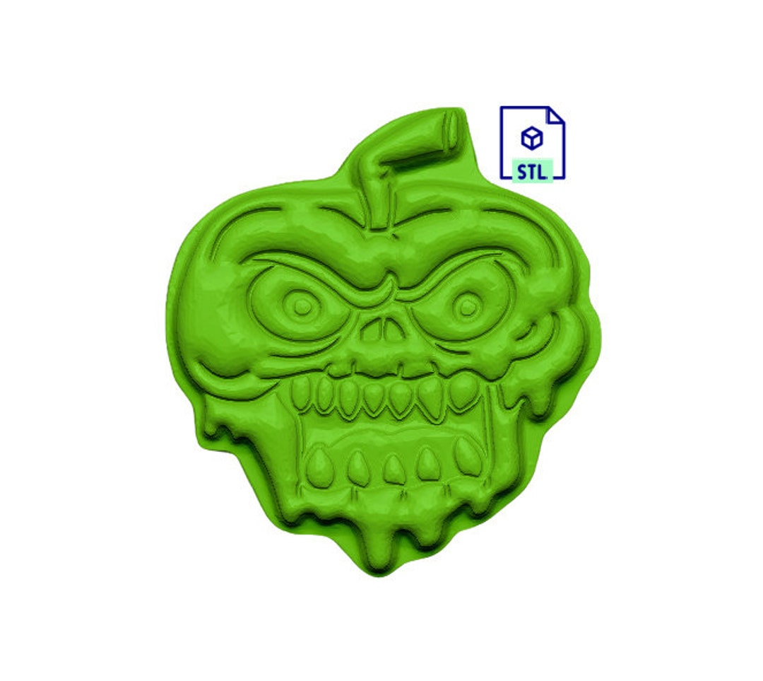 One Bad Apple STL File for 3d Printing - Laser CNC Router - 3D ...