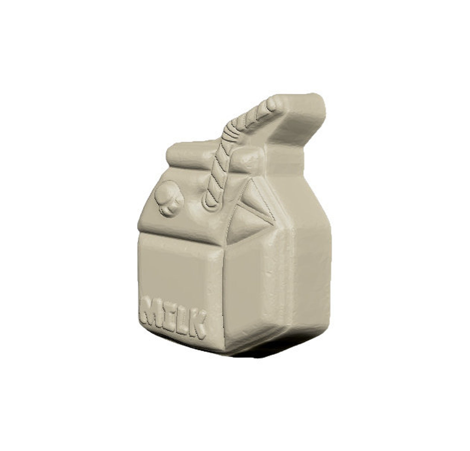 Cute Milk Carton STL File for 3d Printing - Laser CNC Router - 3D ...