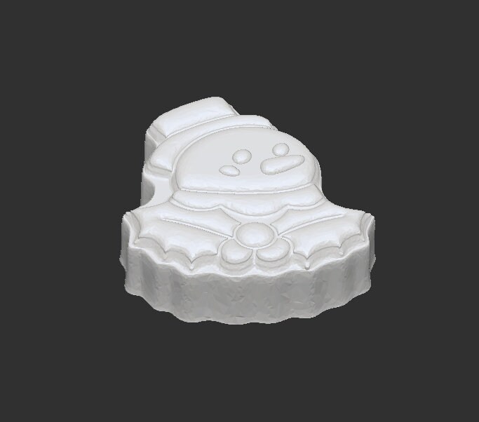 Kawaii Snowman With Holly STL File for 3d Printing Laser CNC Router 3D ...