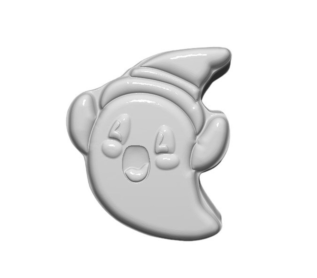Kawaii Booing Ghost STL File for 3d Printing - Laser CNC Router - 3D ...