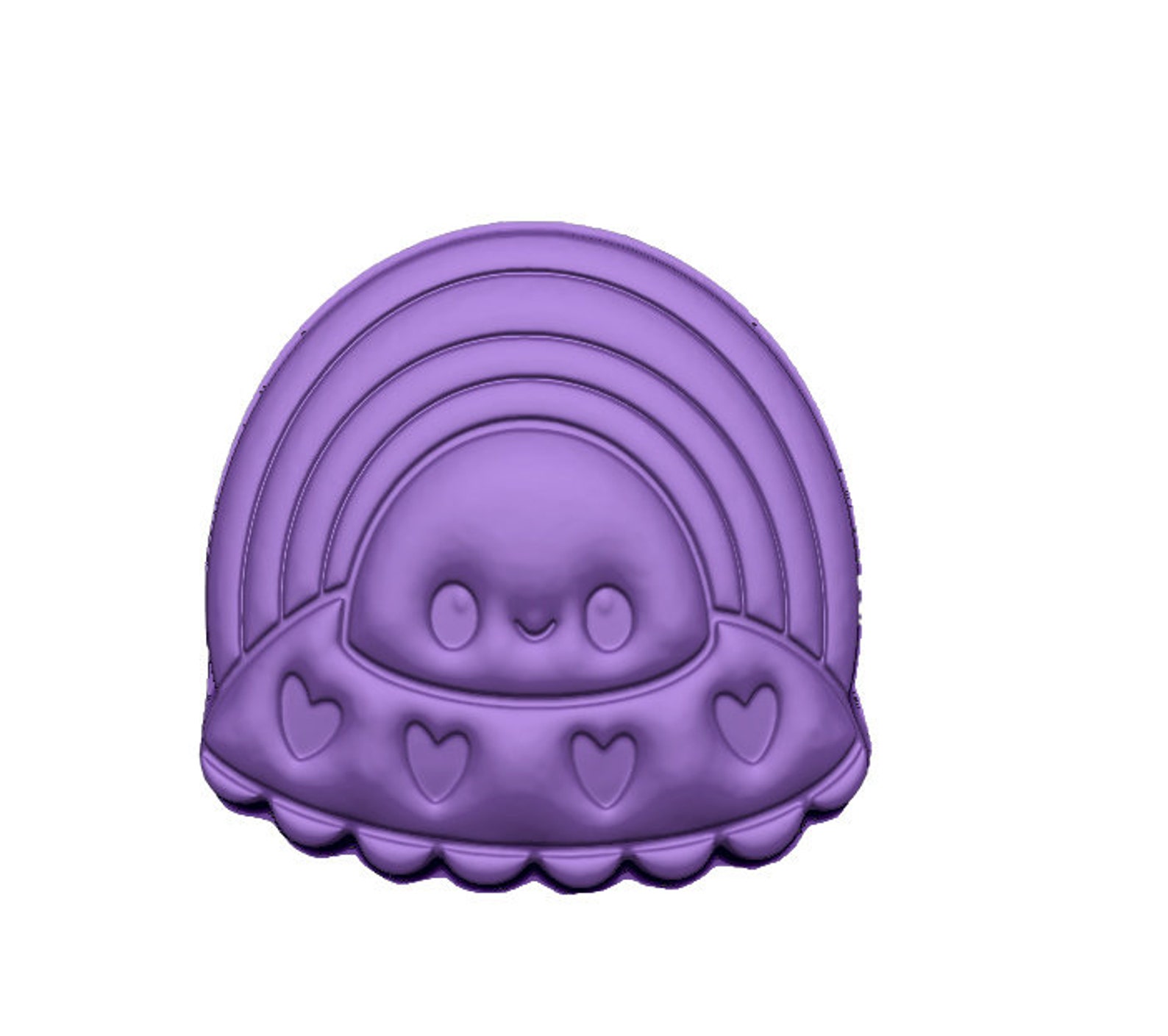 Kawaii Rainbow Ufo STL File for 3d Printing Laser CNC Router 3D ...