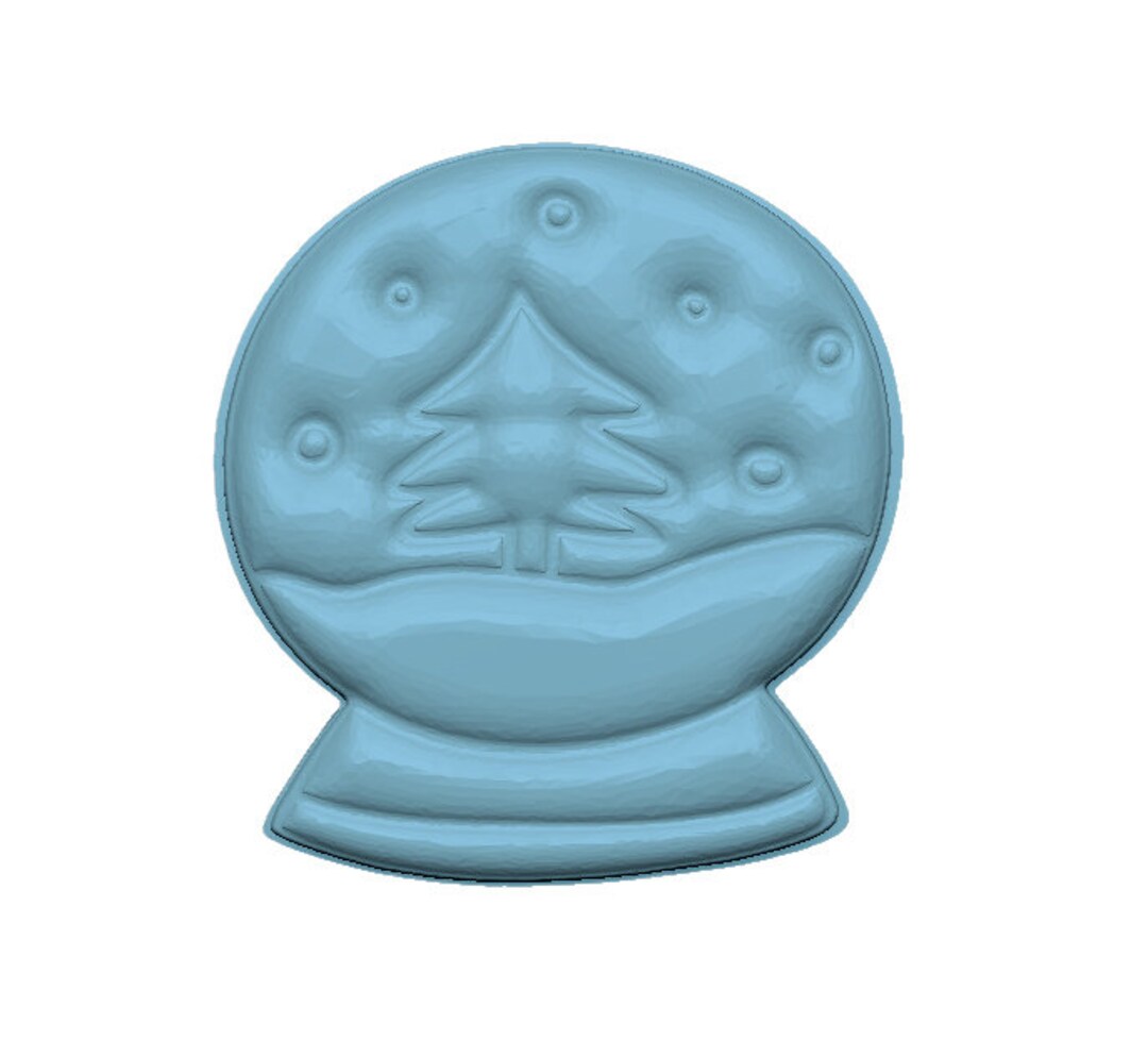 Snow Globe STL File for 3d Printing Laser CNC Router 3D Printable Model ...