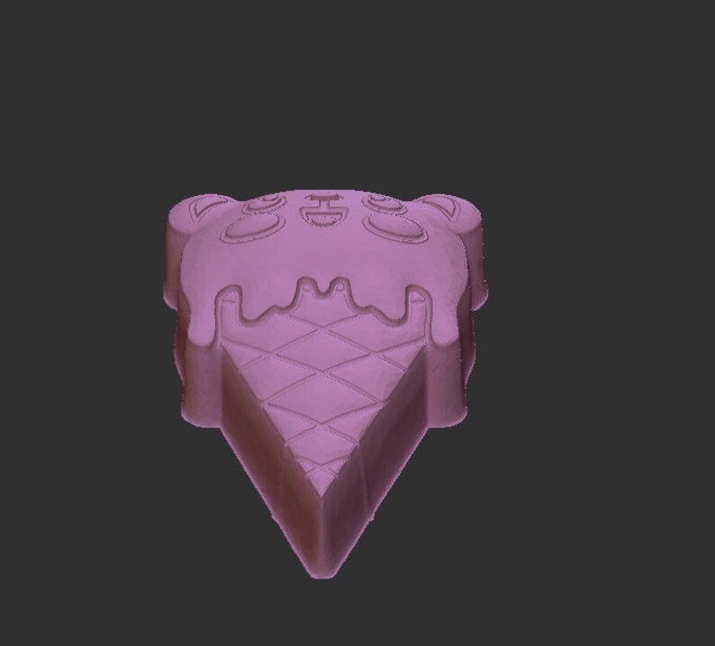 Kawaii Panda Ice Cream Cone STL File for 3d Printing Laser CNC Router ...