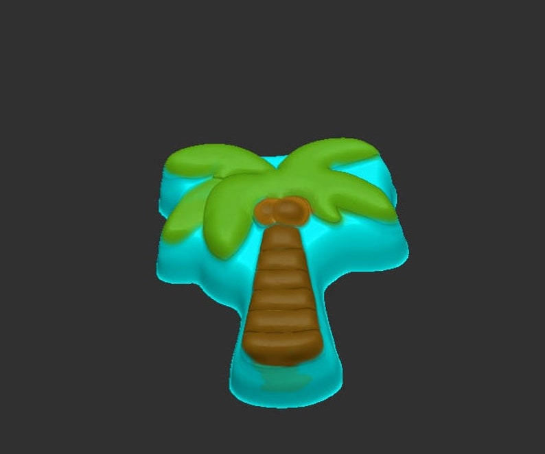 Palm Tree STL File for 3d Printing - Laser CNC Router - 3D Printable ...