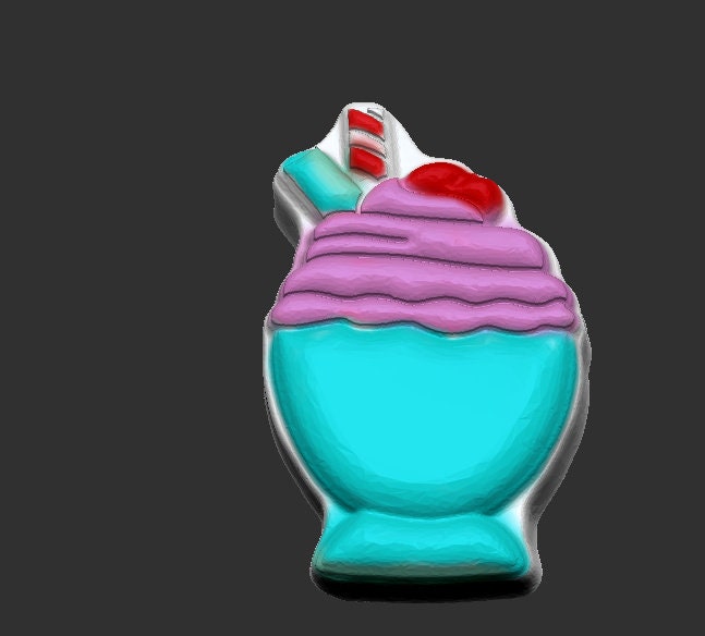 Ice Cream Soda STL File for 3d Printing - Laser CNC Router - 3D ...