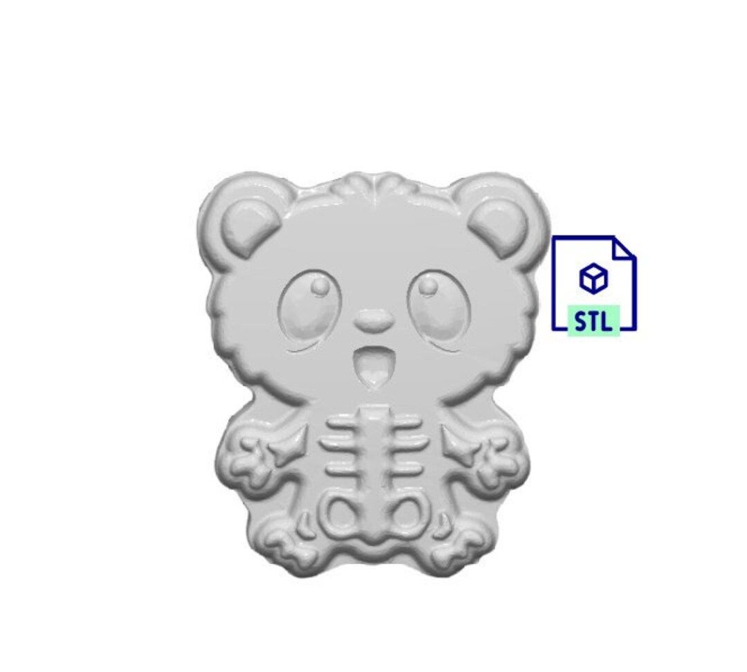 Skeleton Bear STL File for 3d Printing - Laser CNC Router - 3D ...
