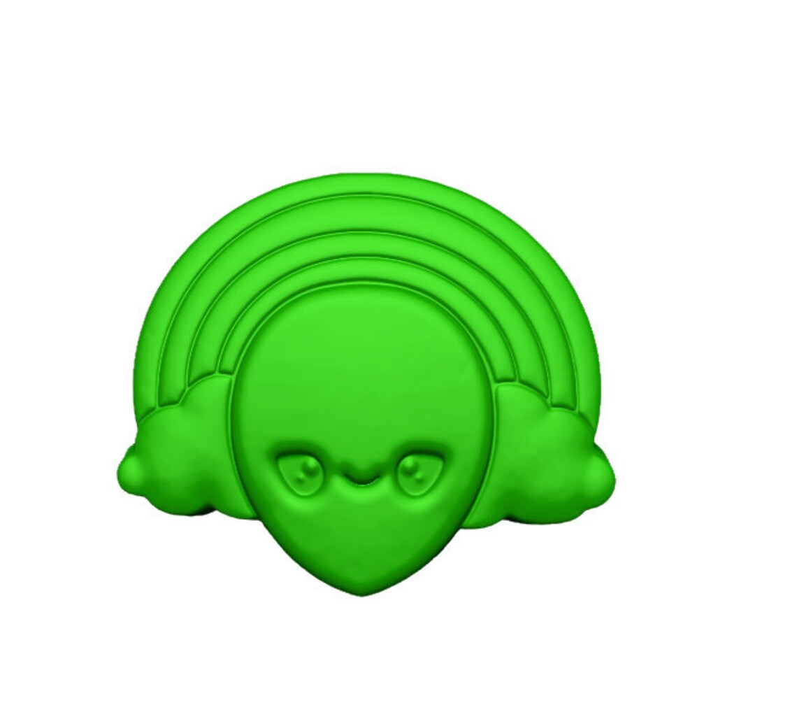 Alien Rainbow STL File for 3d Printing - Laser CNC Router - 3D ...