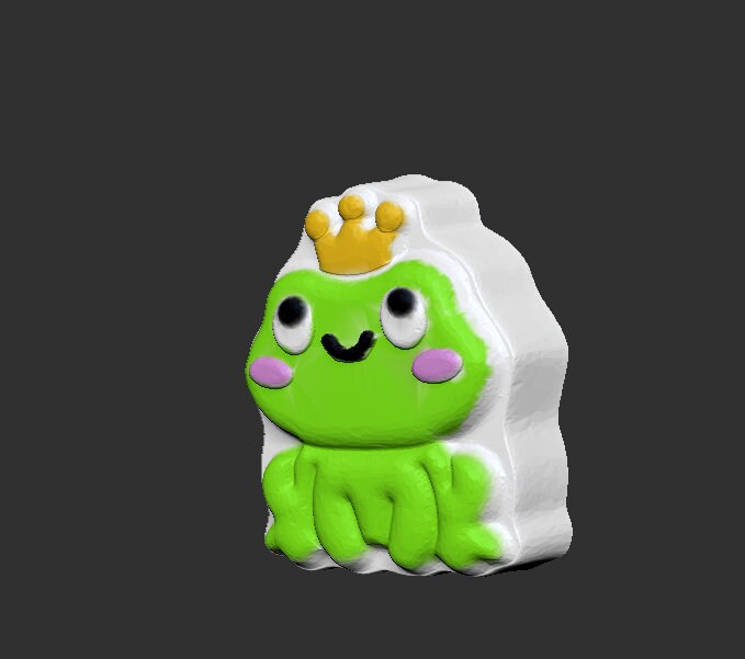 Prince Frog STL File for 3d Printing - Laser CNC Router - 3D Printable ...