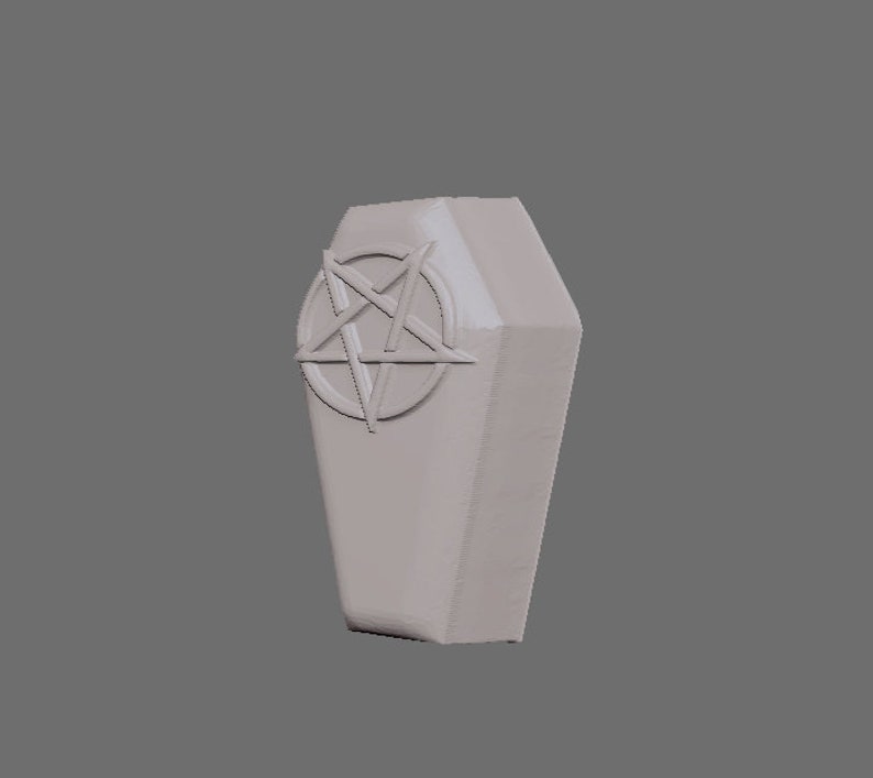 Wicca Coffin STL File for 3d Printing - Laser CNC Router - 3D Printable ...
