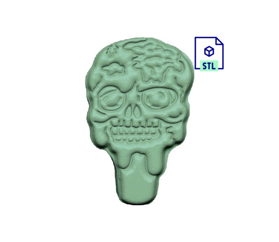 Creepy Zombie Popsicle STL File for 3d Printing Laser CNC Router 3D ...