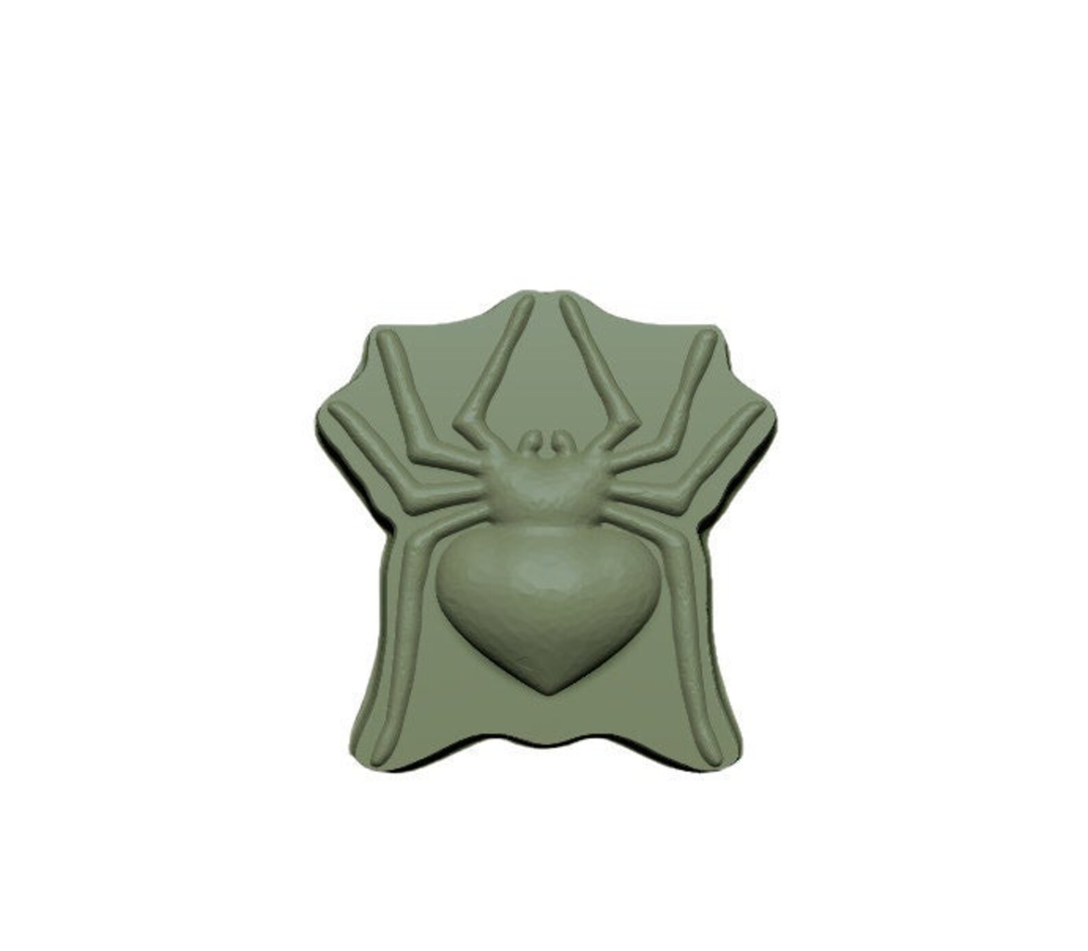 Heart Spider STL File for 3d Printing Laser CNC Router 3D Printable ...