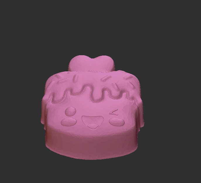 Kawaii Frosted Cupcake STL File for 3d Printing - Laser CNC Router - 3D ...