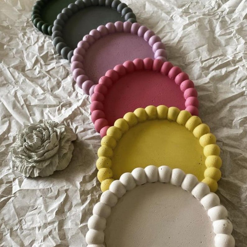 Bubble Tray Aesthetic Coaster Set 3D Printed Colour Personalised Custom ...