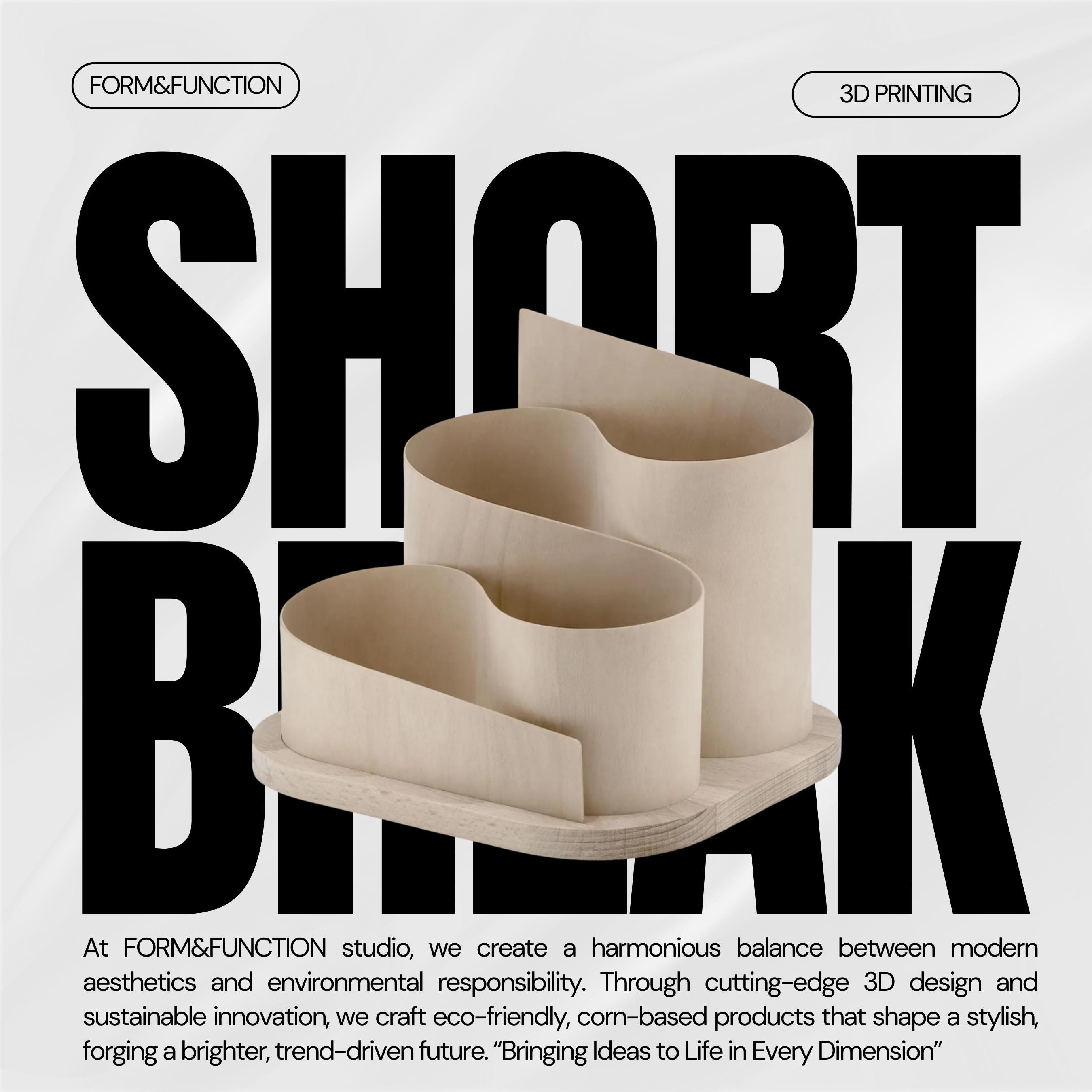 Aesthetic Wave Organizer 3D Printed Desktop Organizer Colour ...