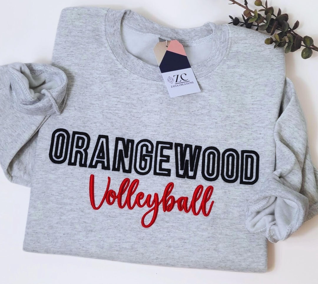 Custom Team 3D Puff Embroidered Sweatshirt, Personalized Name ...