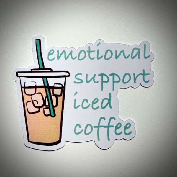 Emotional Support Coffee Coffee Decal - Etsy