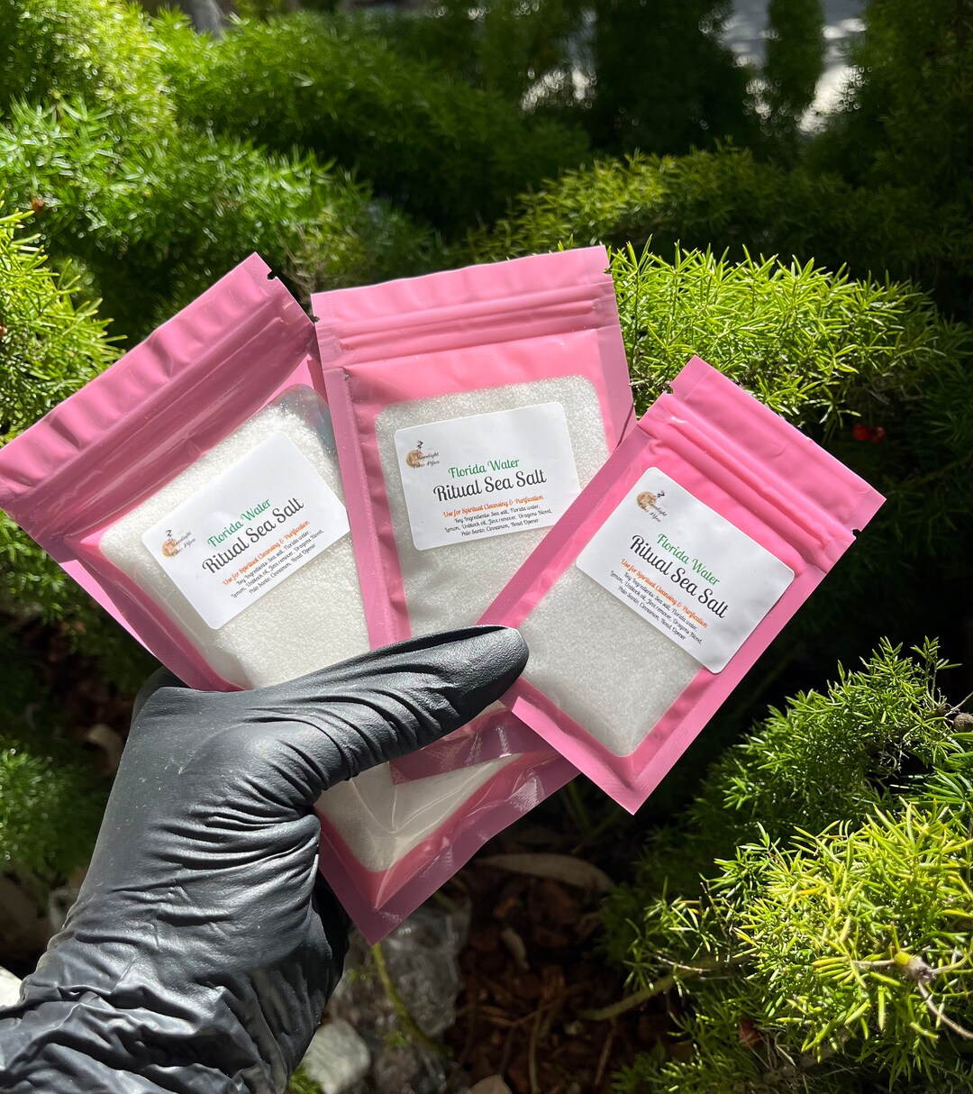 Florida Water Ritual Sea Salt | Shower or Bath Purification Cleanse - Etsy