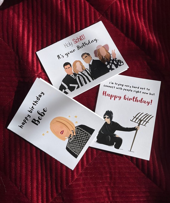 Schitt's Creek Birthday Cards Moira Rose David Rose | Etsy