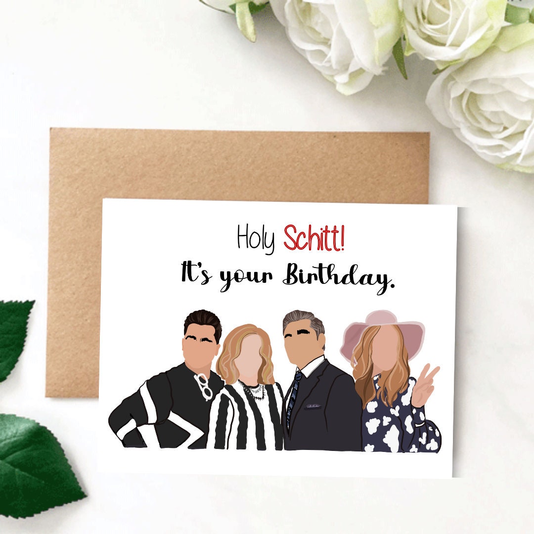 Schitt's Creek Birthday Cards Moira Rose, David Rose, Johnny Rose ...