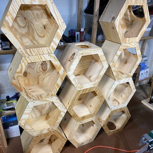 Wall Hanging Cat Hexagon - Etsy