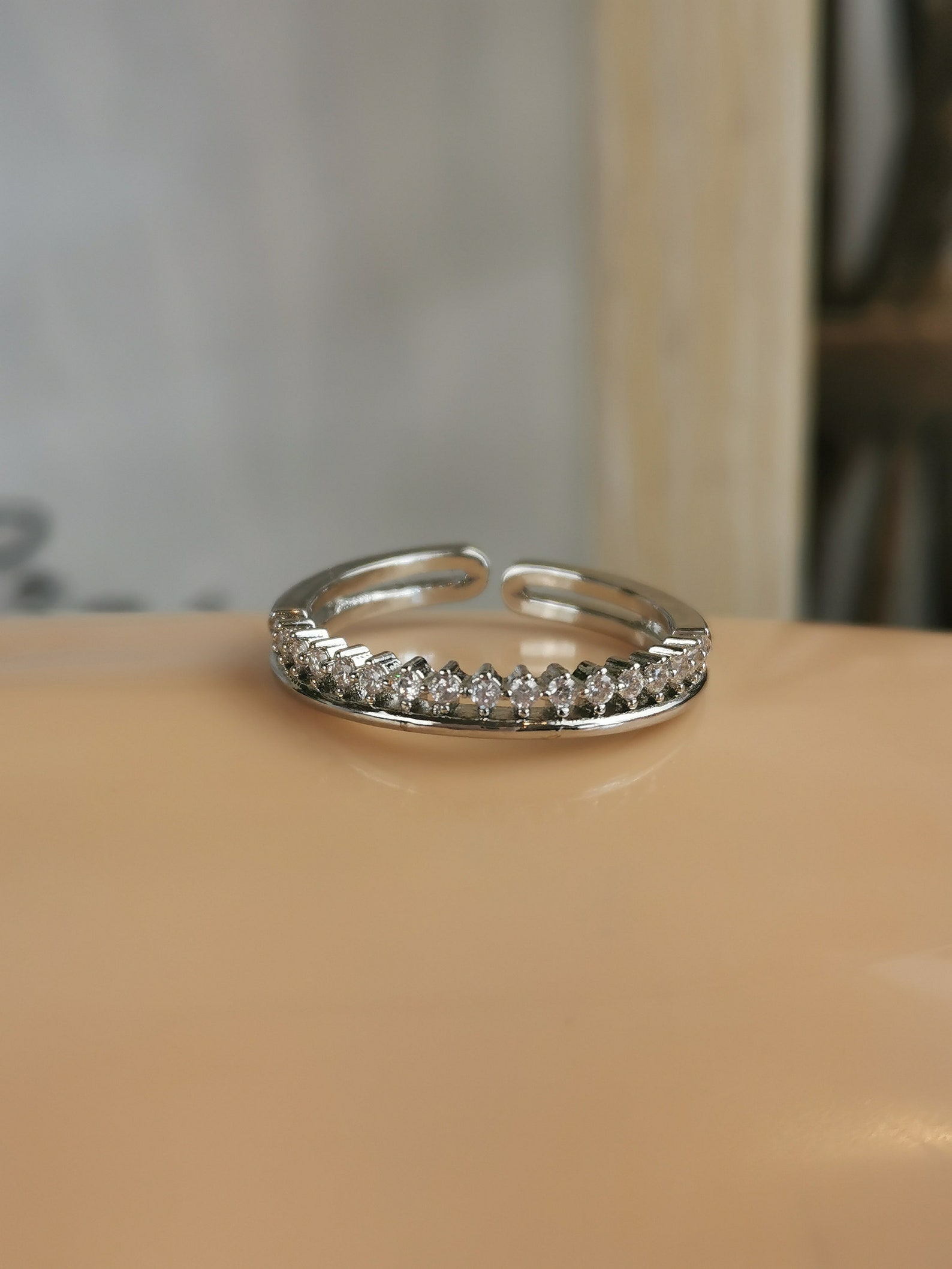 Lab Made Zircon Ring Smooth Zircon Dainty Crystal Jewelry - Etsy