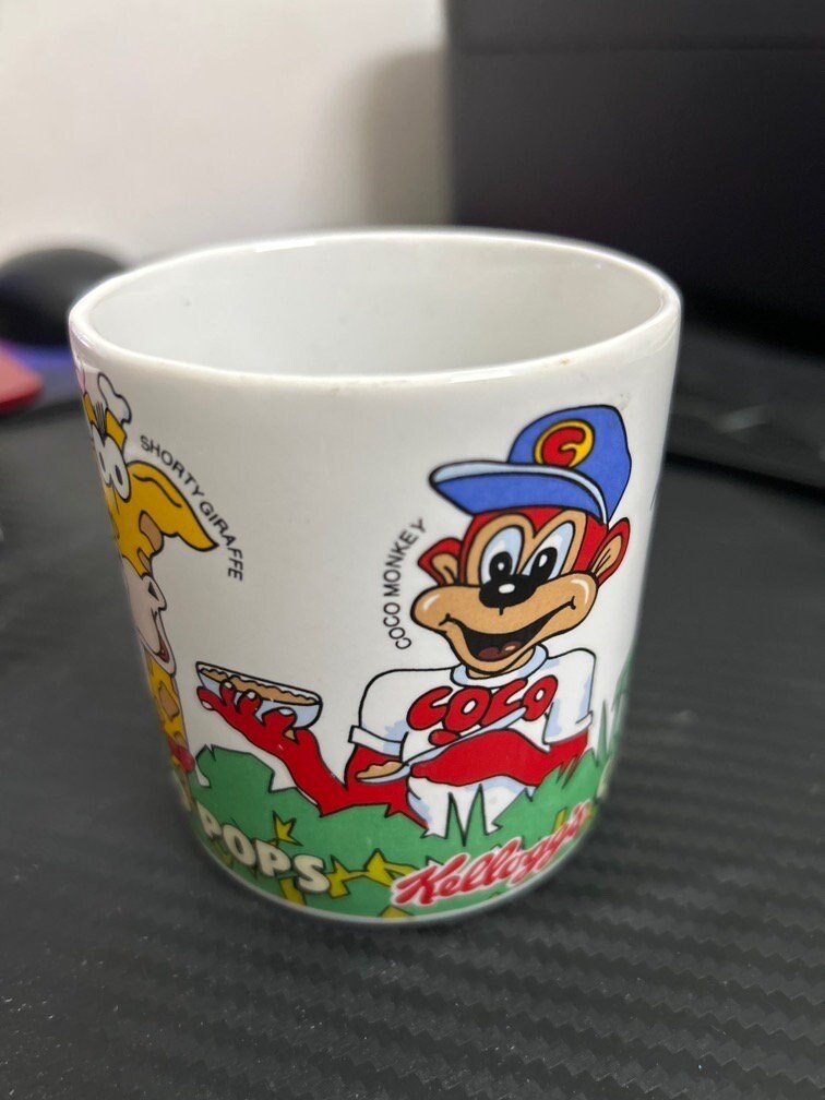 Legendary 1990 Keloggs Vintage Mug // Priced 5usd - Etsy