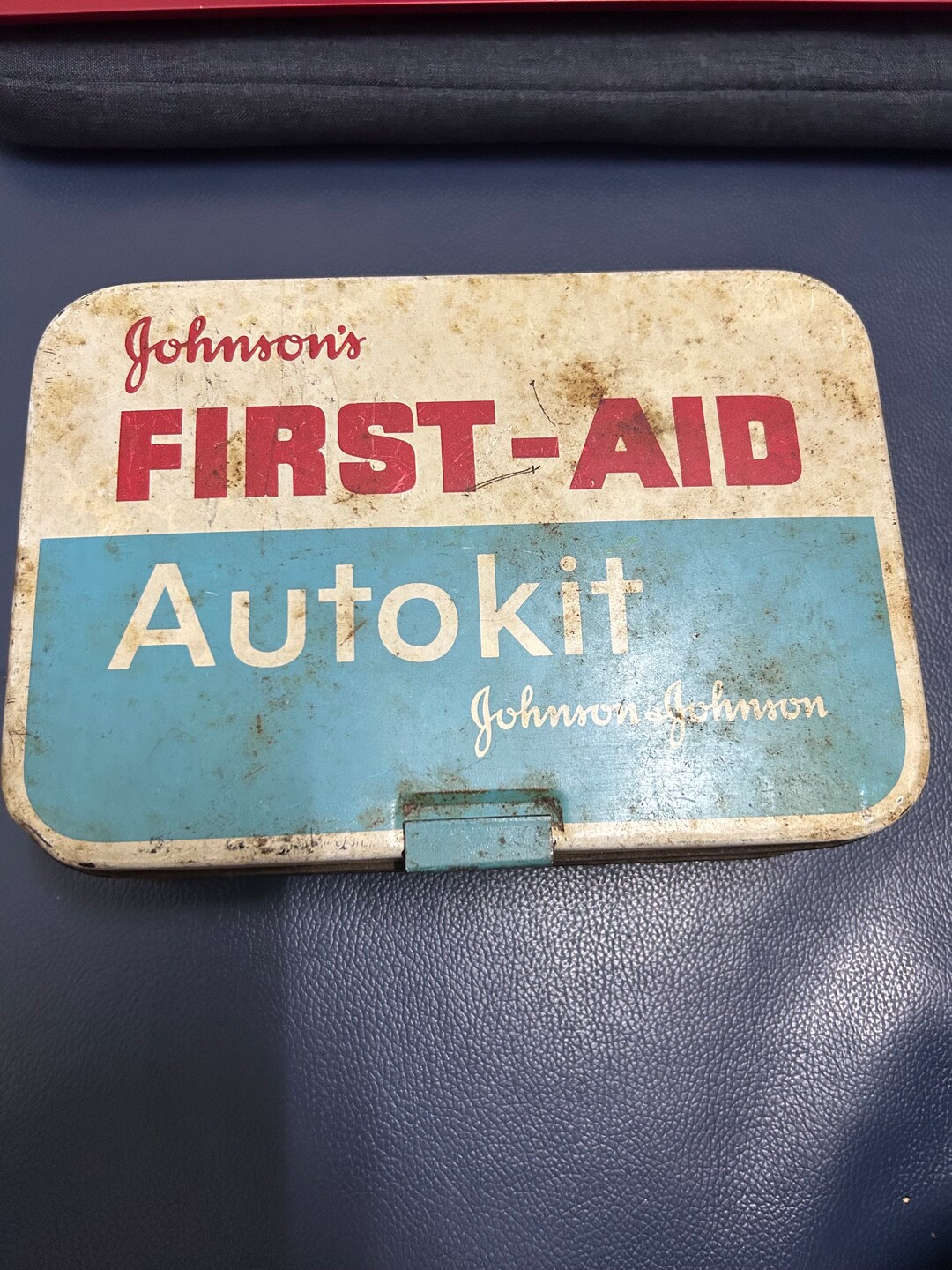 Johnsons First Aid Auto Kit Box Vintage Cigarete and Mcdonalds Toys ...