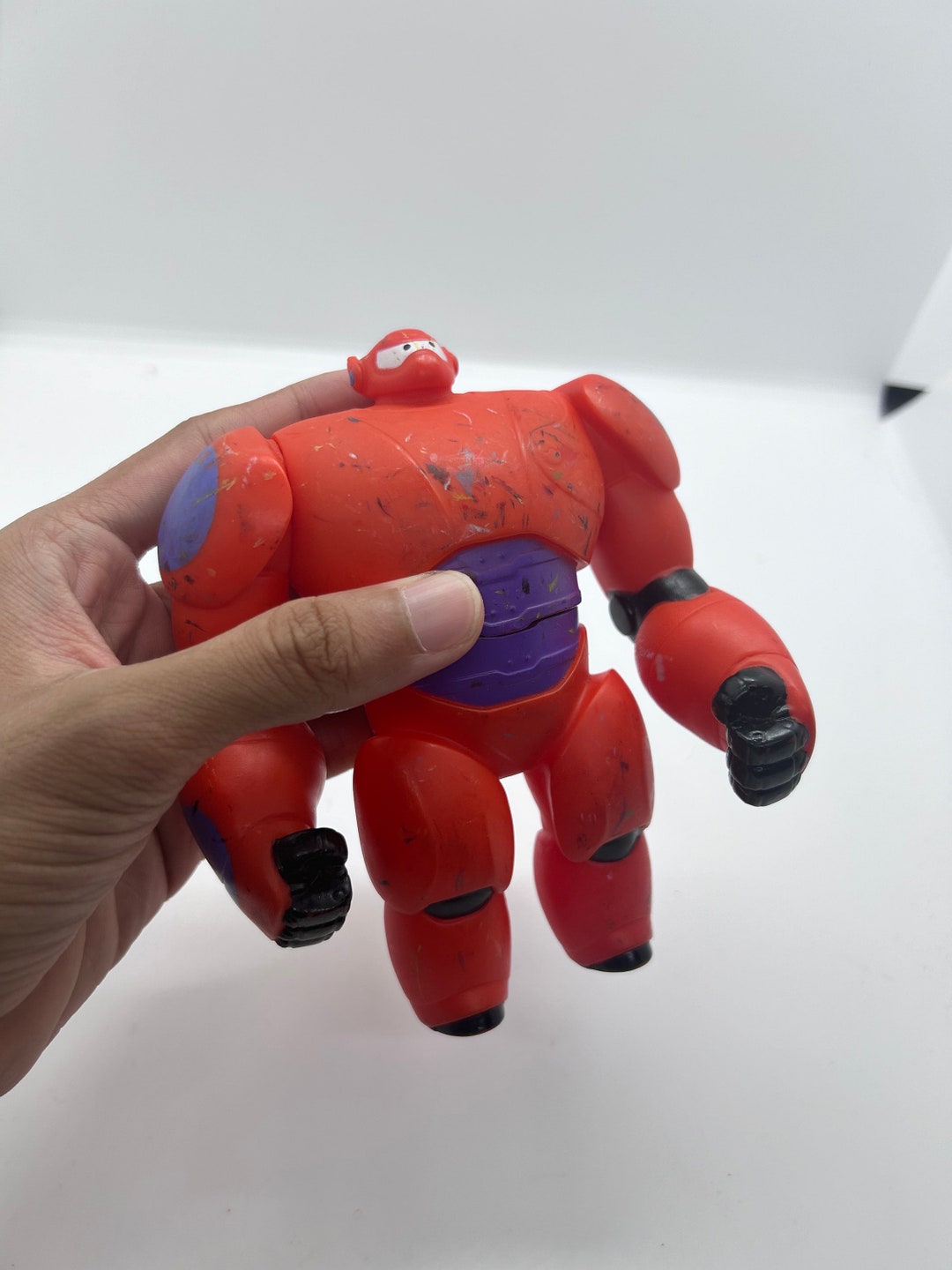 Disney 3 PVC Mini Figure Baymax Power Suit Red Model Limited Edition ...