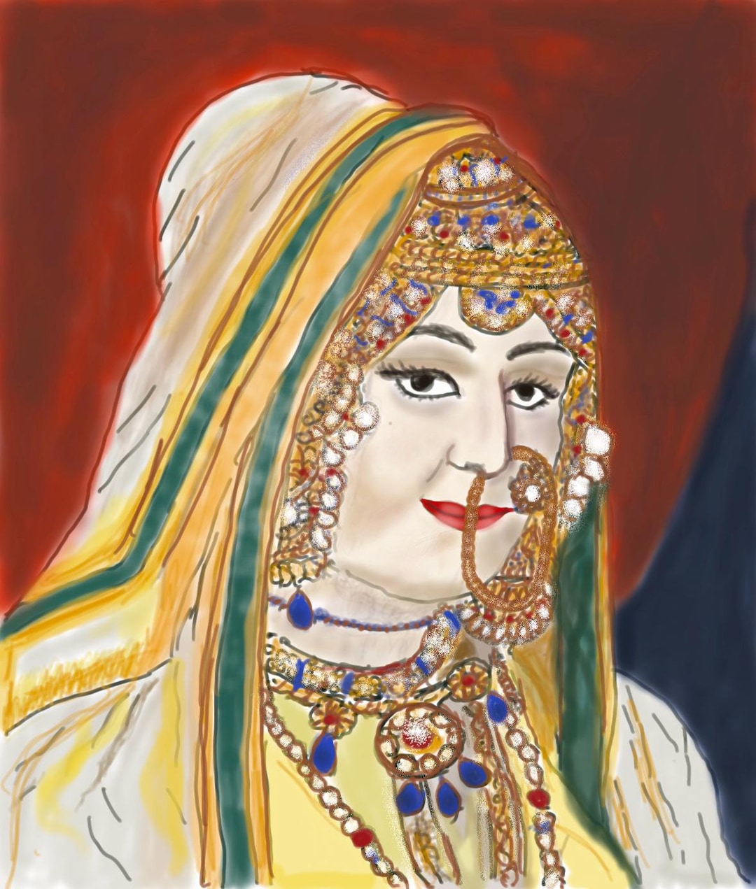 Maharani Mehtab Kaur Art: Sikh Queen Portrait (digital Art) Maharaja ...