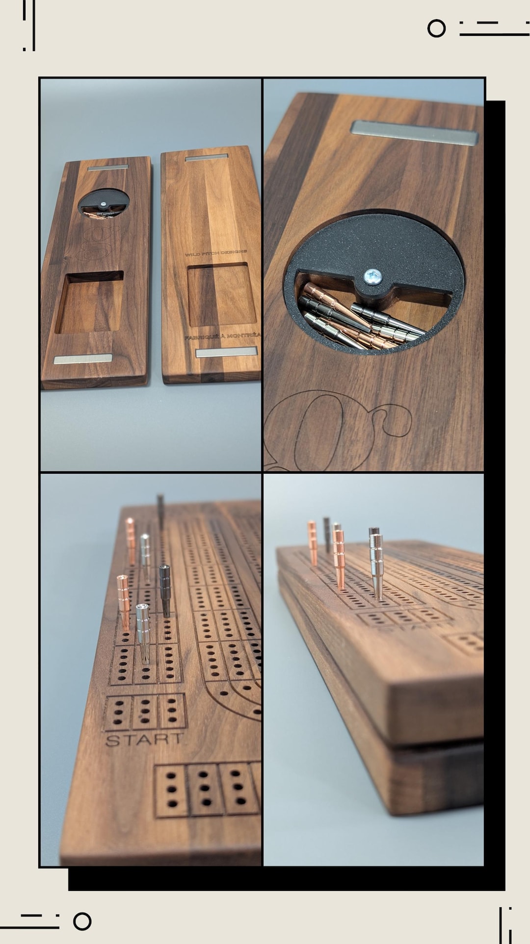 Deluxe Cribbage Board Game CNC Files: Laser Cut 3D Printer Plans - Etsy
