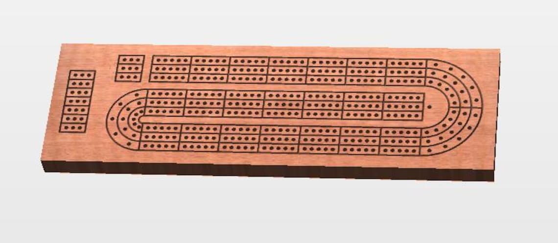 Deluxe Cribbage Board Game CNC Files: Laser Cut 3D Printer Plans - Etsy