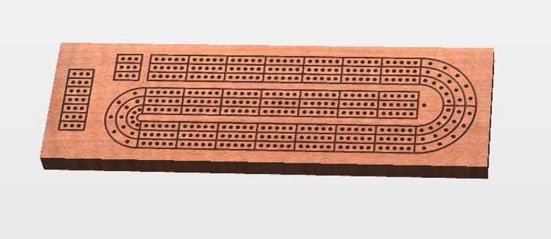 Deluxe Cribbage Board Game CNC Files: Laser Cut 3D Printer Plans - Etsy