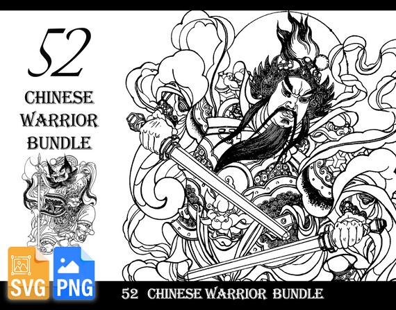 Chinese Warrior Tattoo Symbol