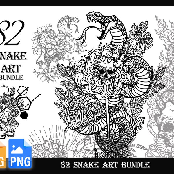 Snake Art - Etsy
