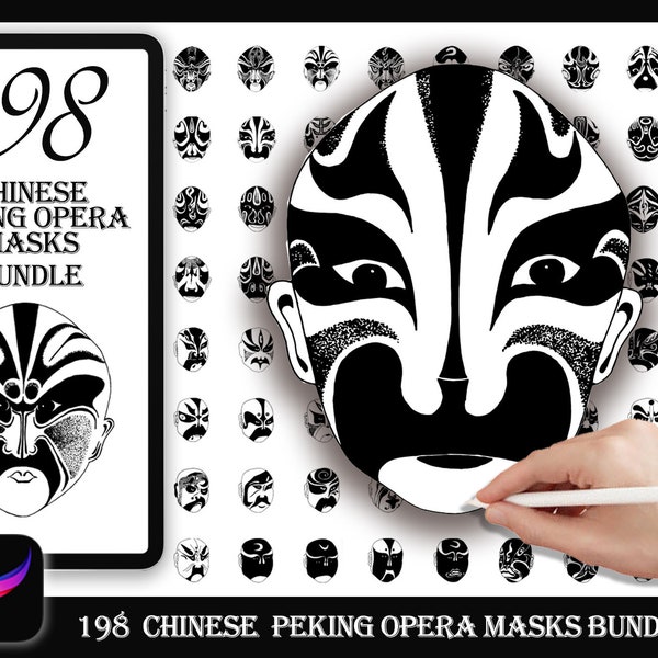 Chinese Opera Masks - Etsy