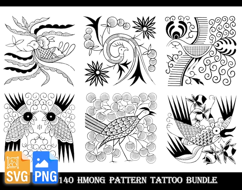 140 Hmong Pattern |SVG | PNG | - Etsy