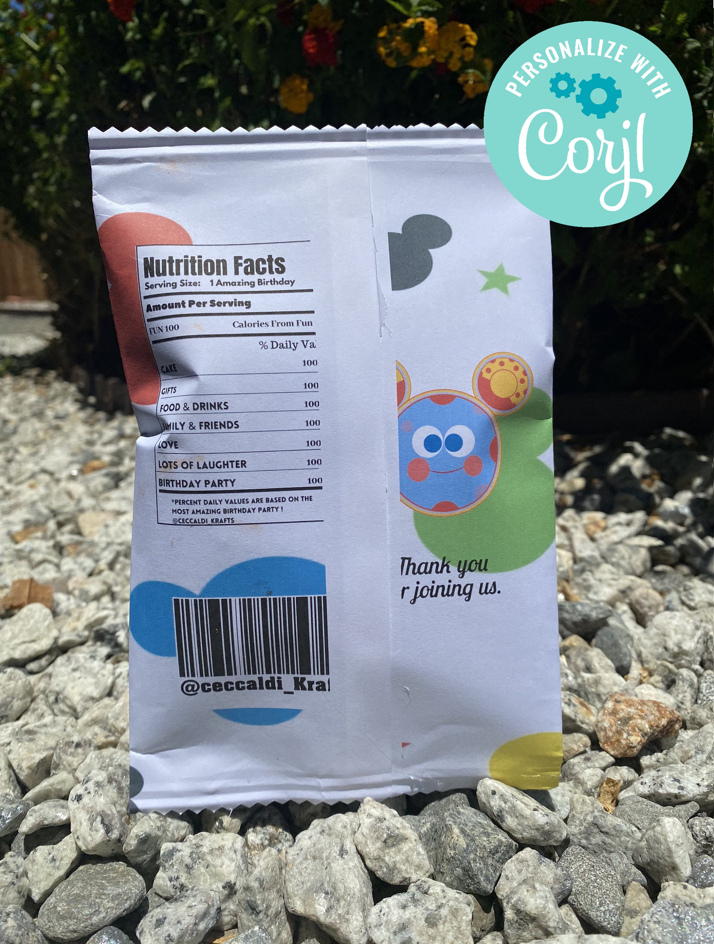 Mickey Mouse Club House chip Template INSTANT DOWNLOAD Digital File ...