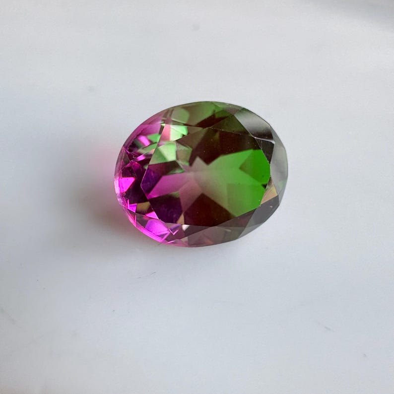 10x12mm Bi Color Tourmaline Oval Cut Faceted Stone - Price per Piece - Etsy