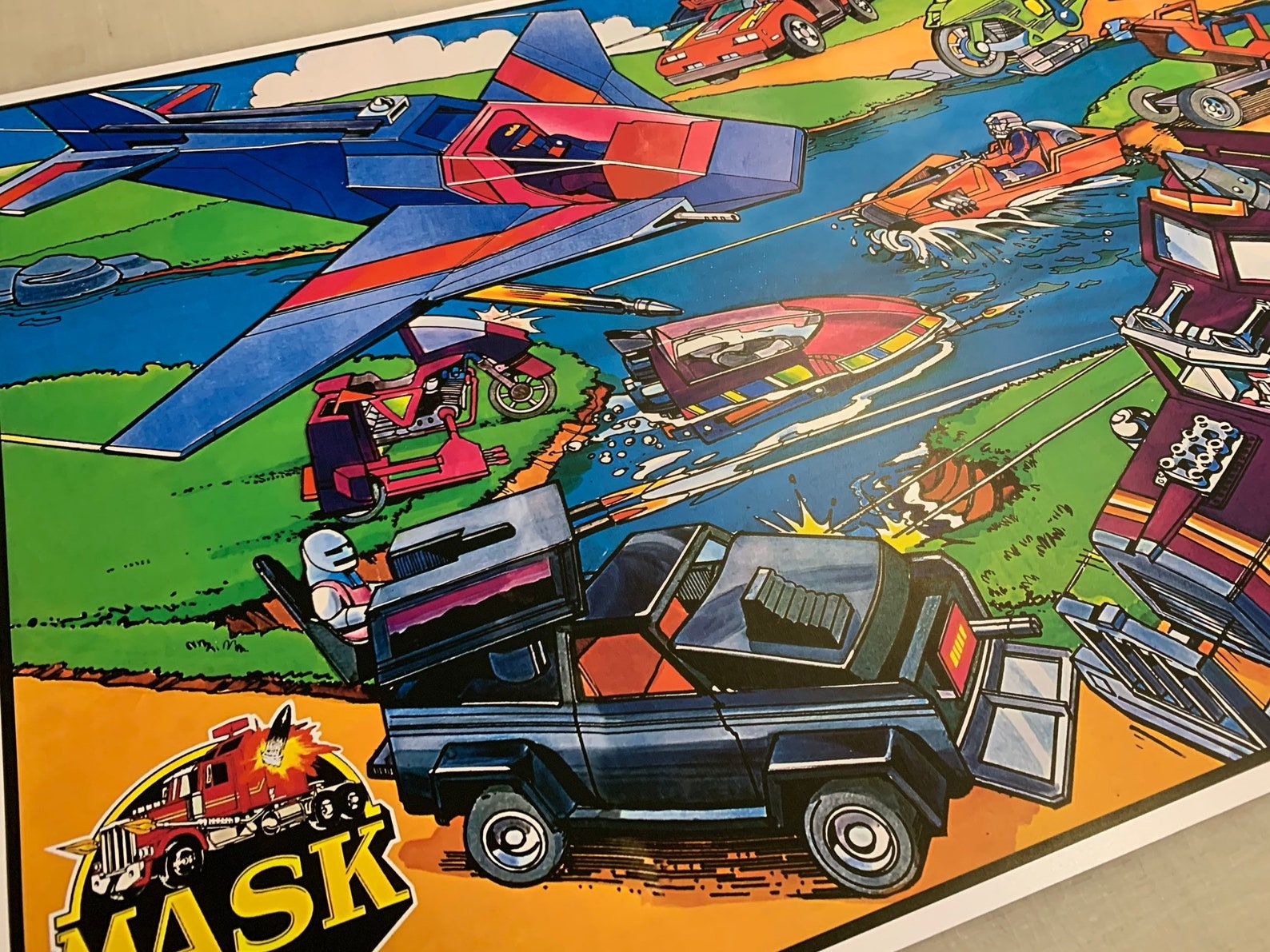 Custom Digitaly Restored 1985 M.A.S.K. PRINT 32x19 - Etsy