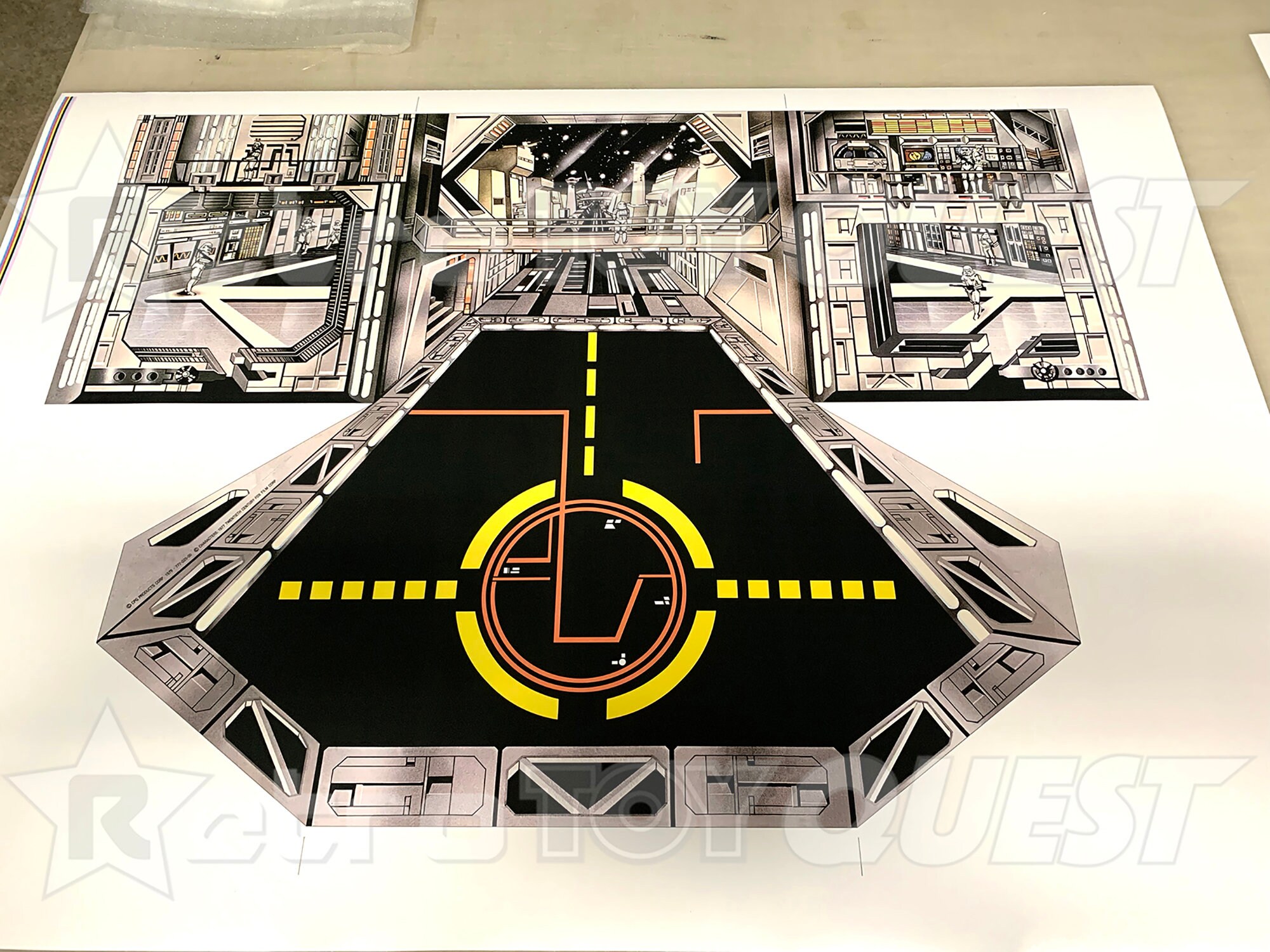 Death Star Print for Action Figure Display 30 X 23 Reproduction Print ...