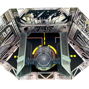 Death Star Print for Action Figure Display 30 X 23 Reproduction Print ...