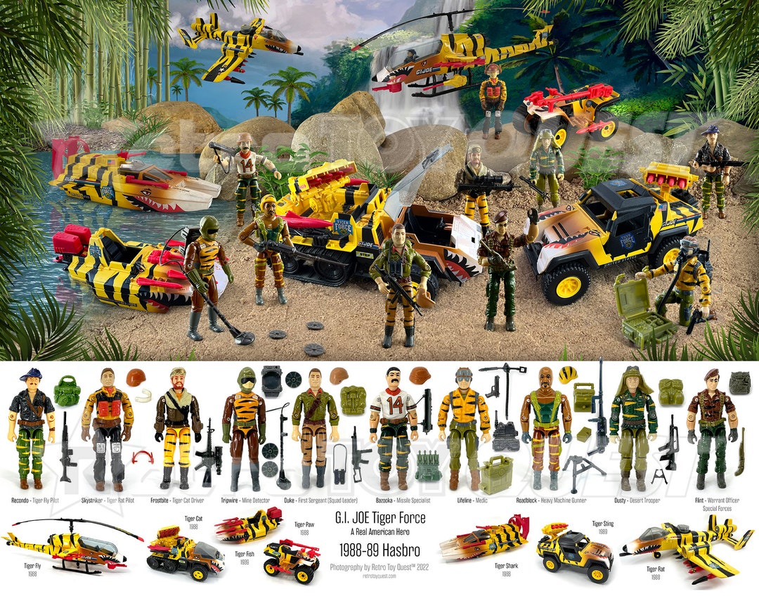 G.I. JOE A Real American Hero Tiger Force Action Figures Reference ...