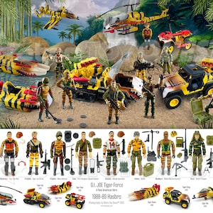 G.I. JOE A Real American Hero Tiger Force Action Figures - Etsy