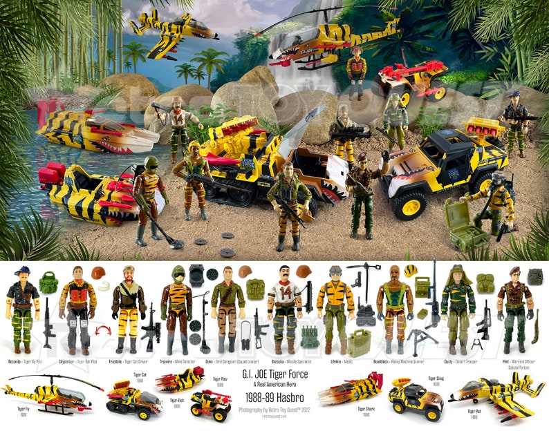 G.I. JOE A Real American Hero Tiger Force Action Figures Reference ...